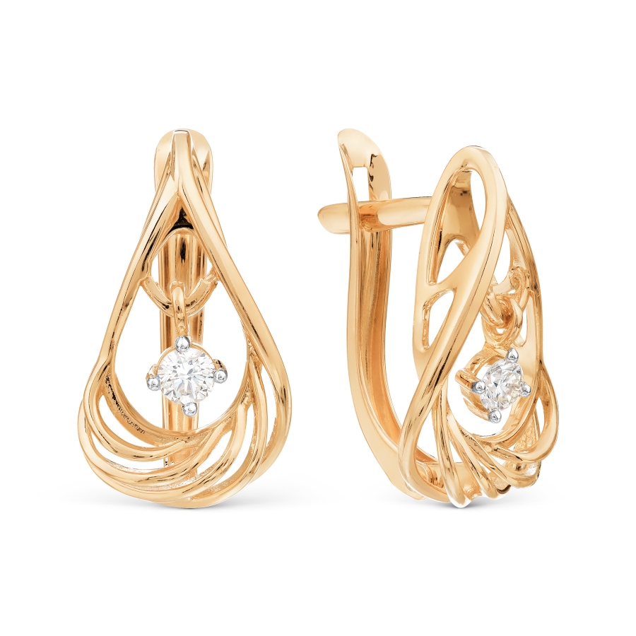 Серьги с бриллиантами (арт. Т141029619) купить в ювелирном магазине ...